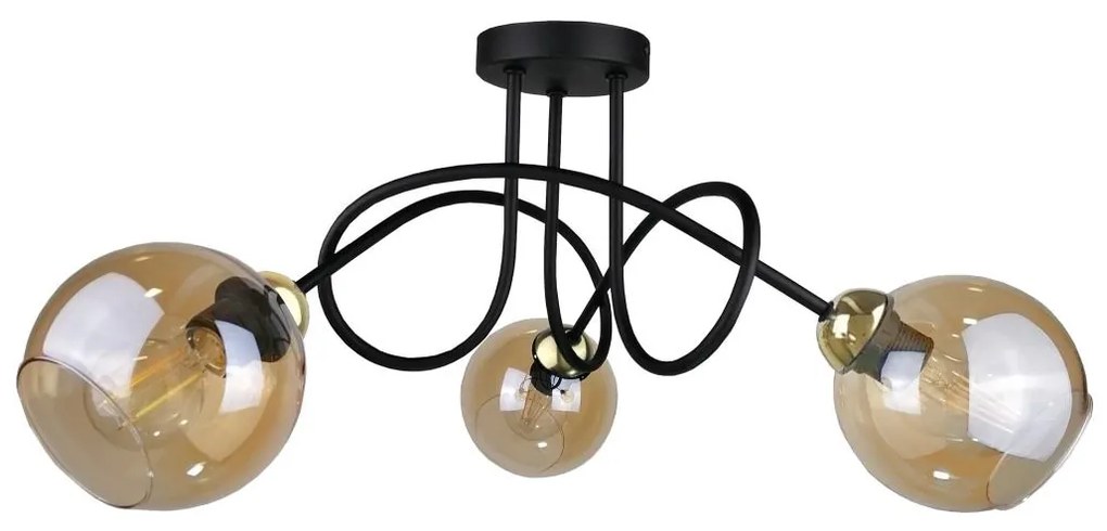 Keter Lighting Přisazený lustr VENUS GOLD 3xE27/60W/230V KE0043