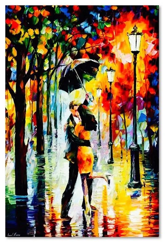 Gario Obraz na plátně Zamilovaný pár pod deštníkem Rozměry: 40 x 60 cm