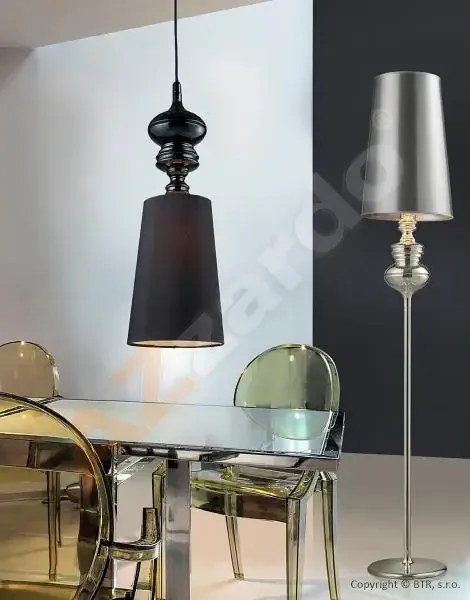 Retro lampa Baroco stříbrné