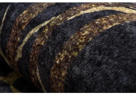 Dywany Luszczow Dětský kusový koberec MIRO 51333.801 pratelný  Mramor, rám protiskluz, černý / zlatý Rozměr koberce: 160 x 220 cm