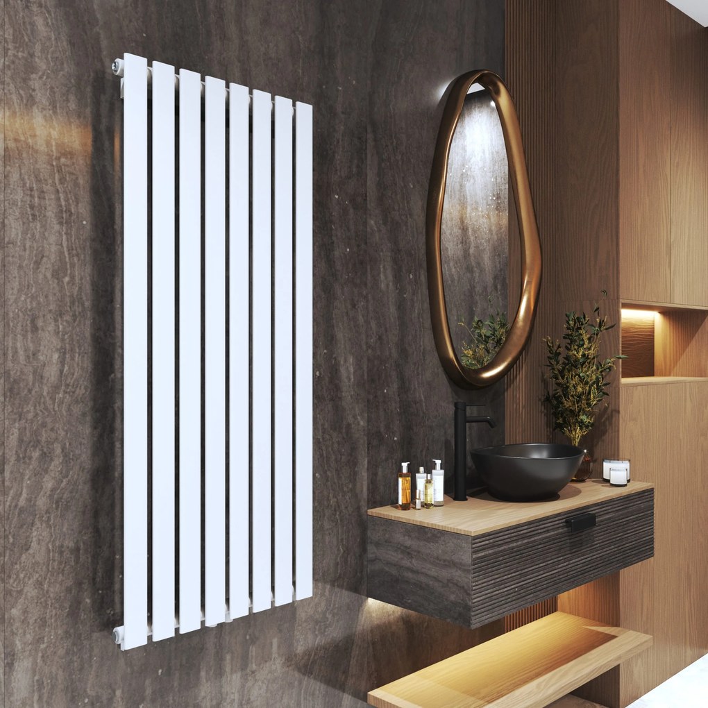 Gamma Vertical, topné těleso 600x1400 mm, 916 W, bílá matná, GMA-VERT-14060-WH