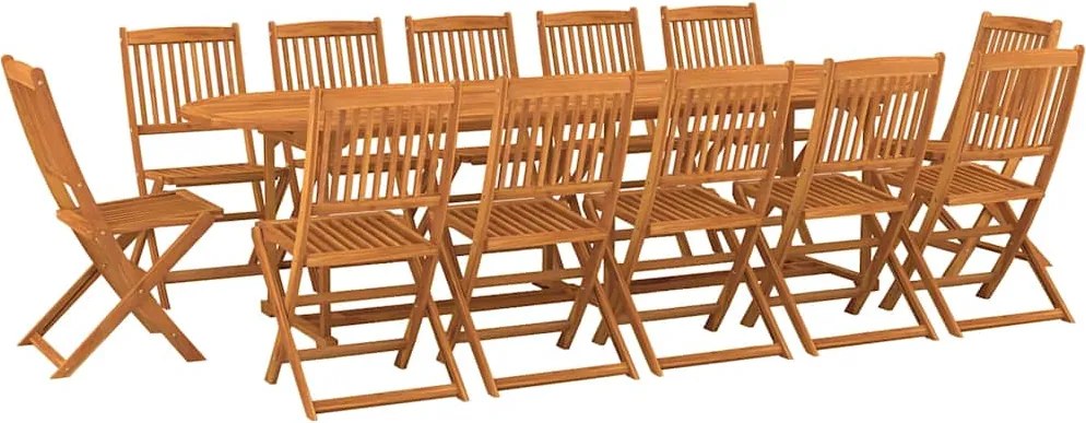 13dílný zahradní jídelní set 280x90x75cm masivní akáciové dřevo 3086981