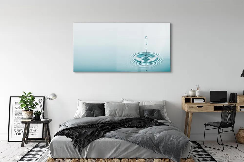 akrylový obraz Kapka vody close-up 140x70 cm