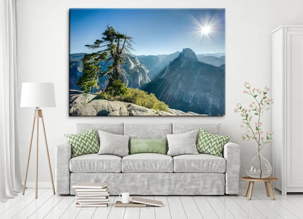 Malvis ® Obraz panorama slunečních Alp Velikost: 120x80 cm