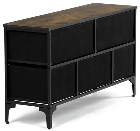 Retro komoda LINEA - old wood / MDF Barva: Vícebarevná