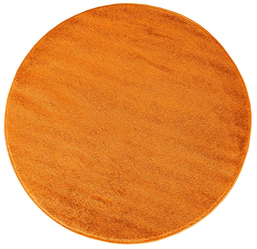 Kulatý koberec jednobarevný Portofino pomerančový Rozměr: průměr 120 cm