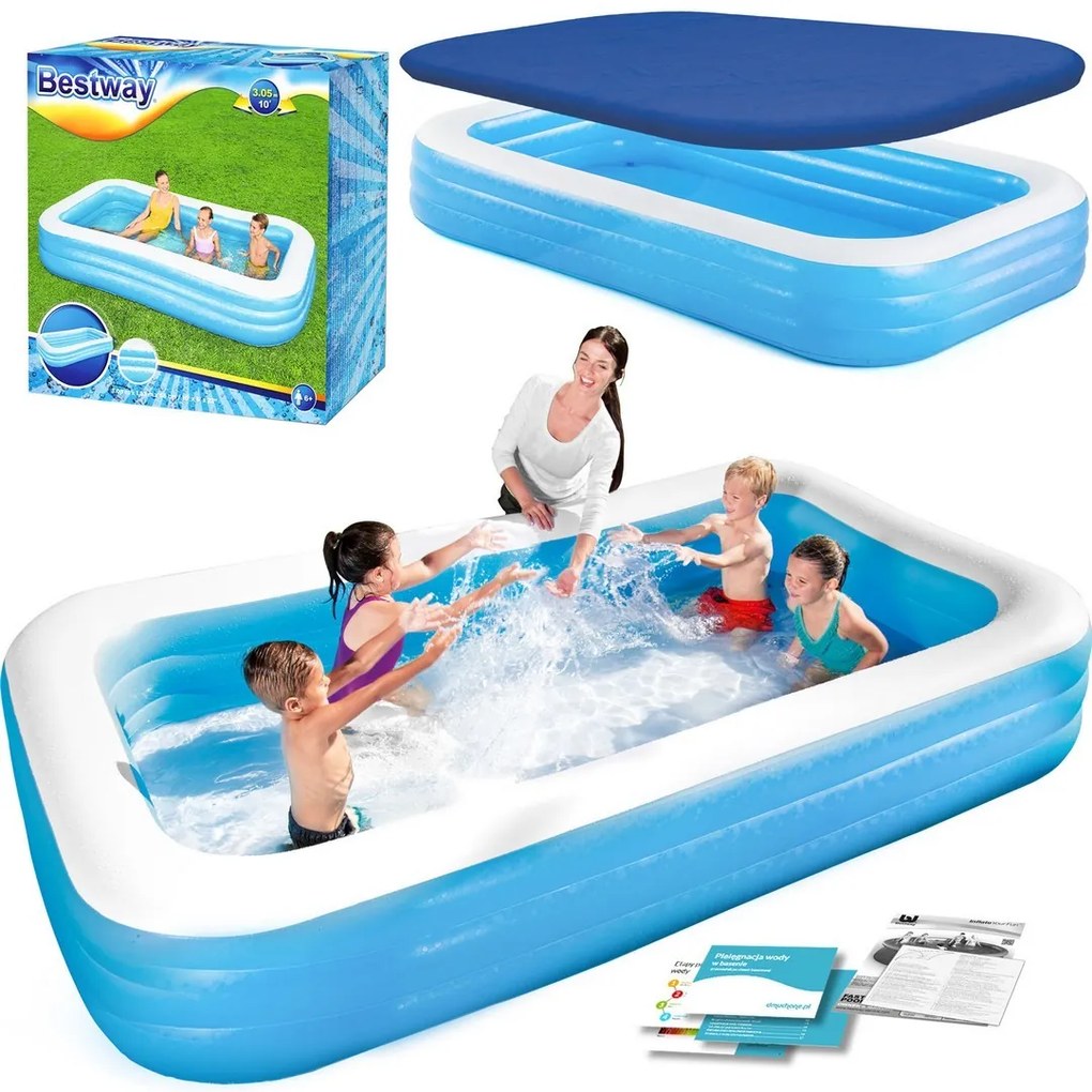 Rodinný nafukovací bazén 305 x 183 x 56 cm 2v1 Bestway 54009