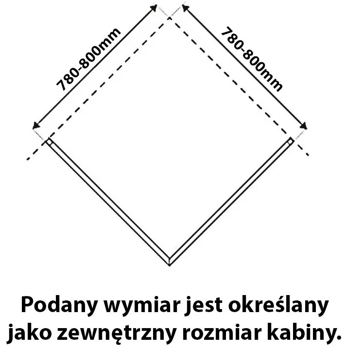 BPS-koupelny Čtvercový sprchový kout HYD-SK1390A 80x80 chrom/transparent + vanička HYD-SSV-ST02A bílá