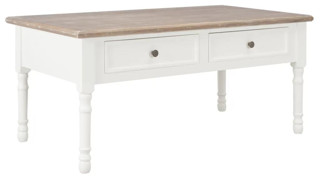 249895 vidaXL Konferenční stolek bílý 100 x 55 x 45 cm dřevo