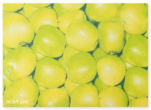 SCANquilt prostírání PARTY jablka zelená 32 x 45 cm