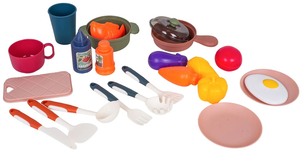 RKToys Dětská zelená kuchyňka se světlem a zvukem