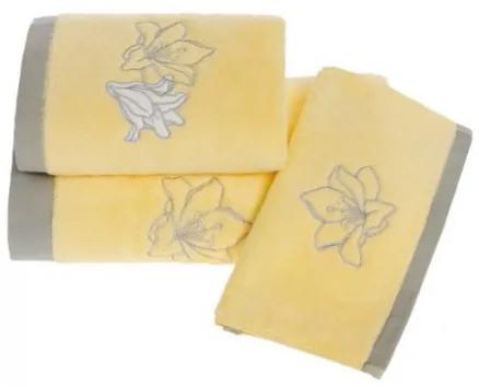 Malý ručník LILIUM 32 x 50 cm - Žlutá, Soft Cotton