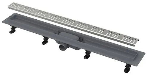 Sprchový žlab Alca 85 cm plast šedá mat zebra APZ10-850M