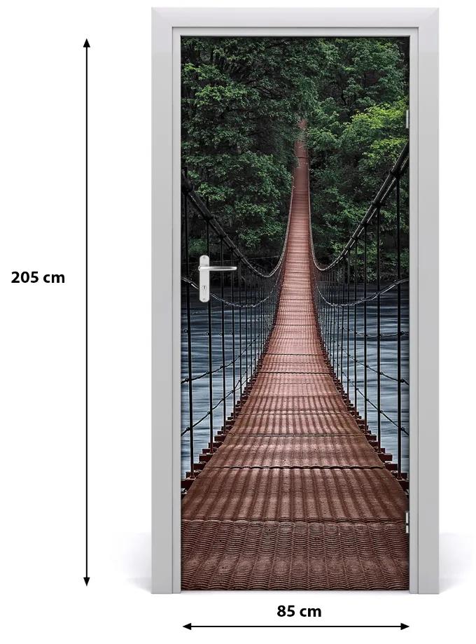Fototapeta samolepící na dveře visací most 85x205 cm