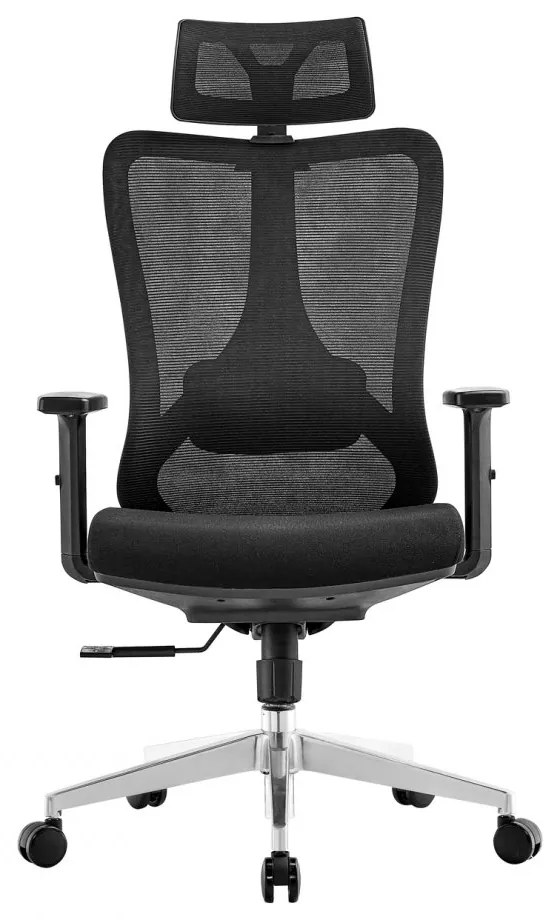 Kancelářská ergonomická židle Neoseat AMADORA — síť / látka, černá, nosnost 150 kg