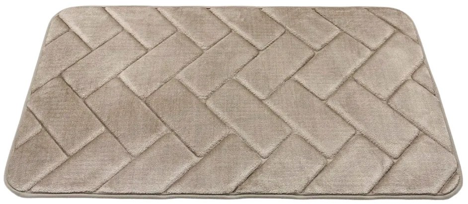 BO-MA, Protiskluzová koupelnová předložka 3D 7288 beige, 40x50, béžová, koupelna