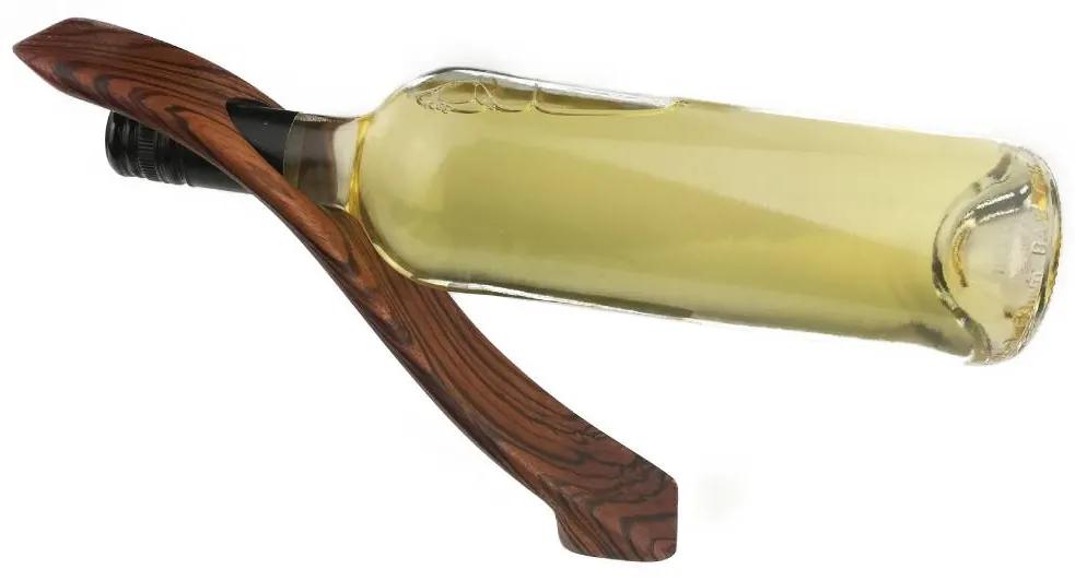 Woodlaf Dřevěný stojan na víno Bellum, zebrano