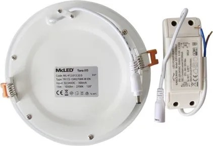 Podhledové LED svítidlo McLED Toro R15 15W 3000K ML-412.068.33.0