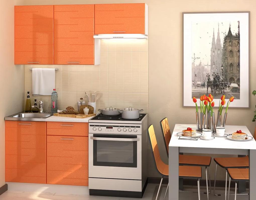 Casarredo Kuchyně TECHNO 160 oranžová metalic