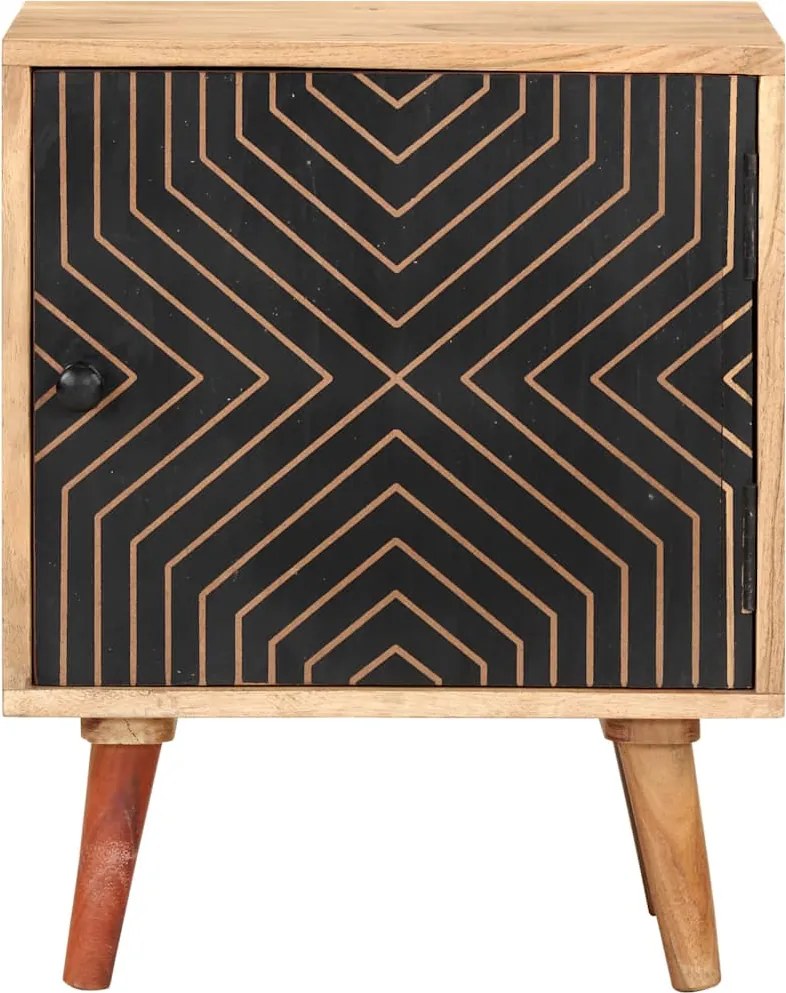 Noční stolek 40 x 30 x 50 cm masivní akáciové dřevo 322667