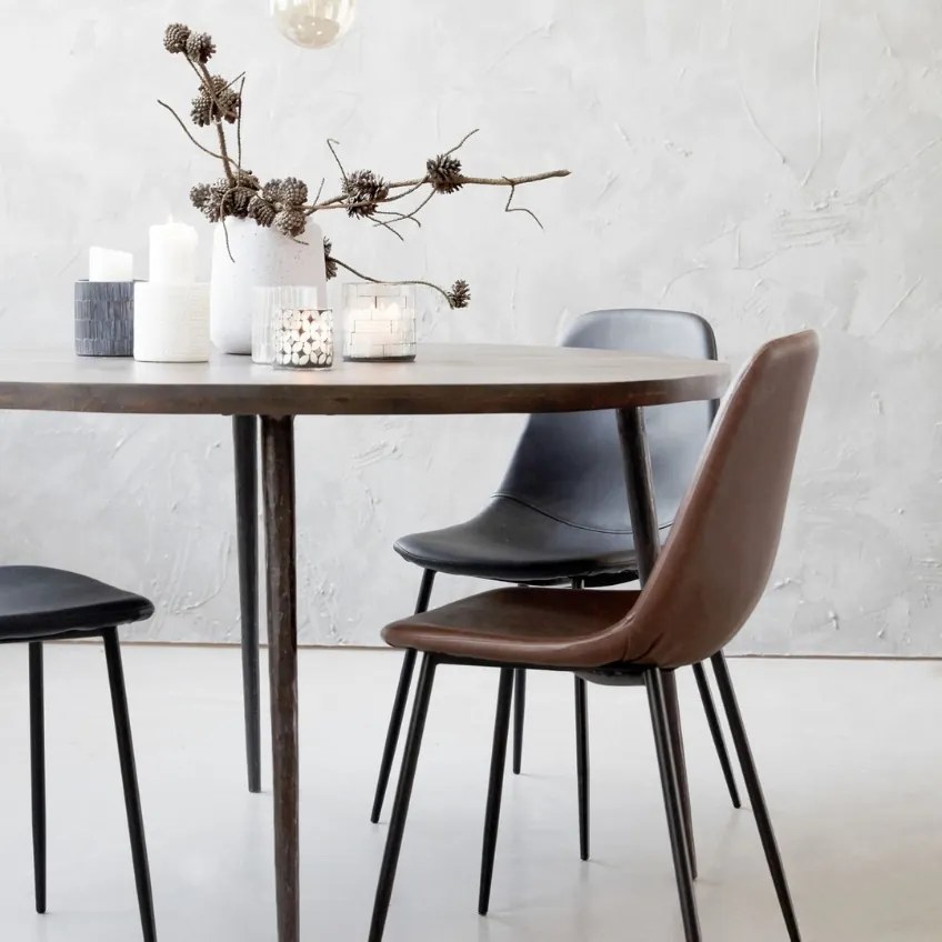 House Doctor Designová jídelní židle Forms, černá