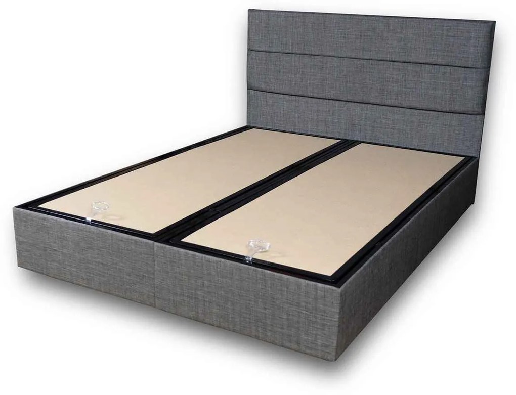 Designová postel Eliava 160 x 200 cm šedá