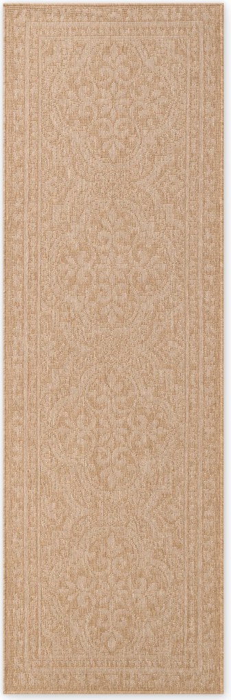 NORTHRUGS, Běhoun Duet Rosel 106252 Beige/White - na ven i na doma, 80x250, béžová, chodba / předsíň