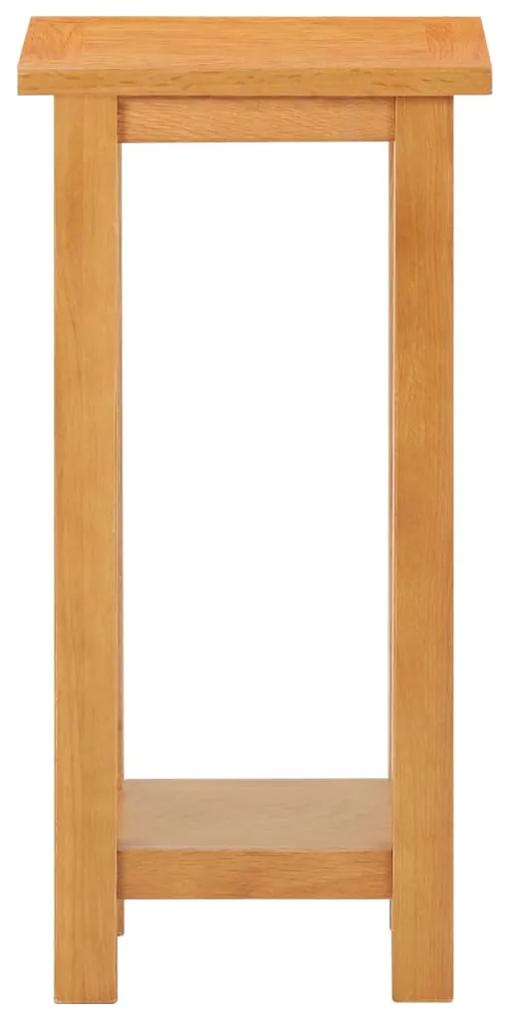 vidaXL Odkládací stolek 27 x 24 x 55 cm masivní dubové dřevo