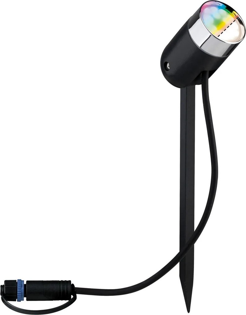 P 5183 Plug & Shine startovací sada Smart Home smik Gateway + LED bodové zahradní světlo Pike základní sada RGBW+ - PAULMANN