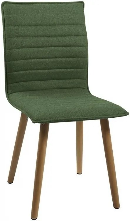 Jídelní židle Frida, látka, zelená