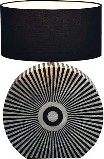 Designová stolní lampa Ilissa 62 cm černo-bílá