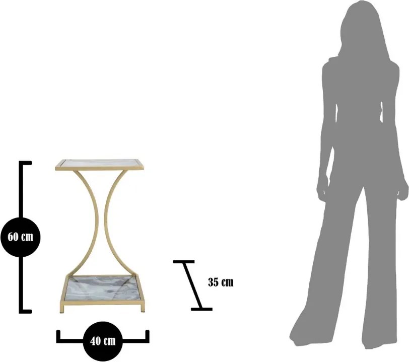 Designový odkládací stolek Adebola 40 cm vícebarevný