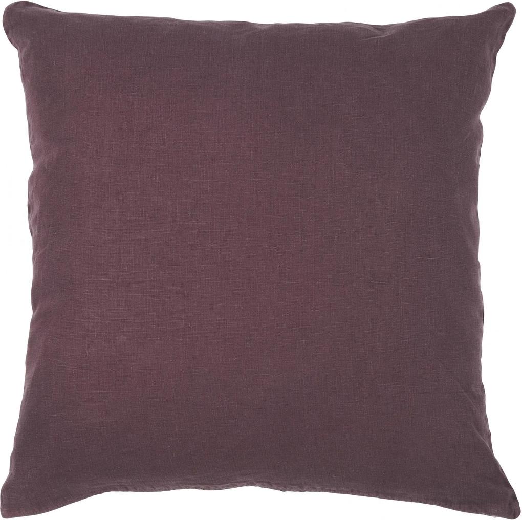 IB LAURSEN Povlak na polštář Aubergine 50x50cm, červená barva, fialová barva, textil