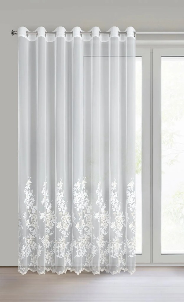 ZÁCLONA NA KROUŽCÍCH ALIRA 300 CM X 250 CM CM VZOROVANÁ