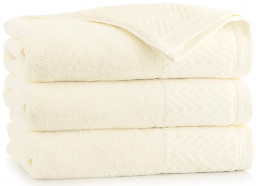 Egyptská bavlna ručníky a osuška Loira - smetanová Velikost: ručník 50 x 90