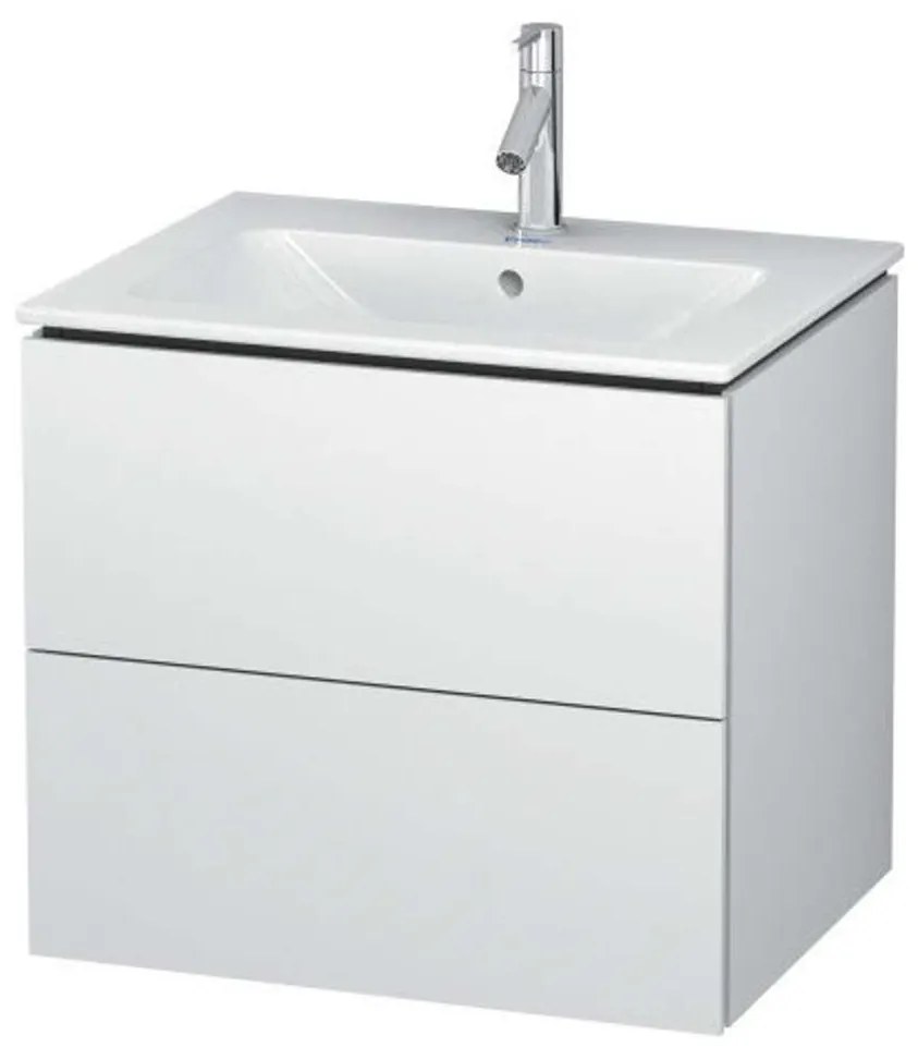 Duravit L-Cube - Umyvadlová skříňka 55x62x48 cm, 2 zásuvky, bílá mat LC624001818