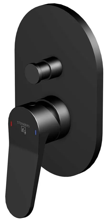 Steinberg 340 - Baterie pod omítku, pro 2 spotřebiče, matná černá 340 2103 3 S