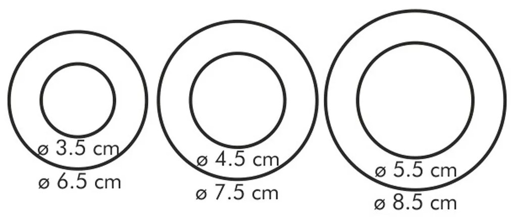 TESCOMA Oboustranná vykrajovátka kolečka DELÍCIA, 6 velikostí