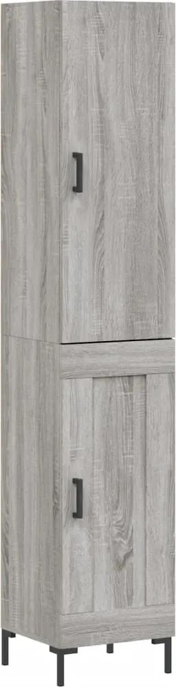 Skříň highboard šedá sonoma 34,5 x 34 x 180 cm kompozitní dřevo 3199111
