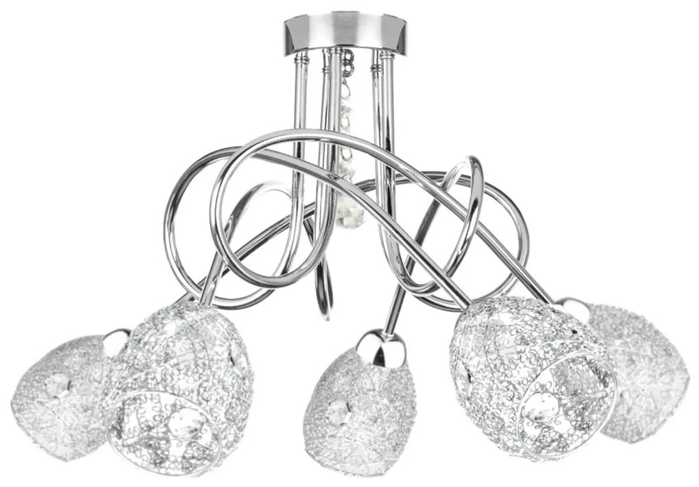 Keter Lighting Přisazený lustr TWIST CRYSTAL 5xE14/40W/230V KE0050