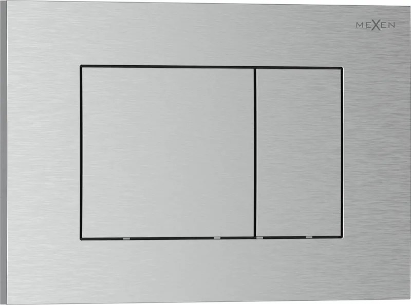 Mexen Tex 02, tlačítko na splachování, broušený nikl, 6102-10
