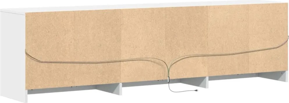 TV skříňka s LED bílá 180 x 34 x 50 cm kompozitní dřevo 3307926
