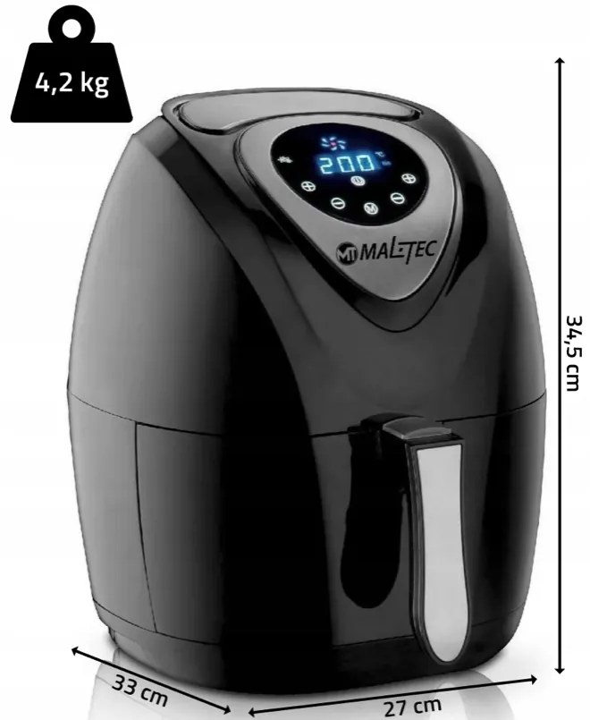 Horkovzdušná fritéza MALTEC AIRFRYER 4,3L