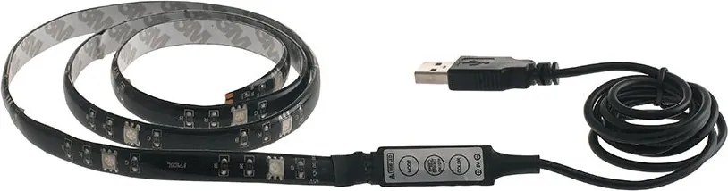 FAN STRIP-SURROUND LED pásek 5050 SURROUND KAPTON / silikon 15 LED/m 1,5 W/m RGB IP65 USB 1x100x0,3 cm - FANEUROPE