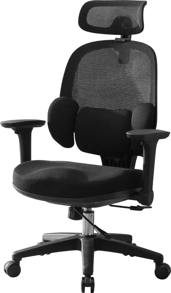 Ergonomická kancelářská židle BALANCE - černá síťovina