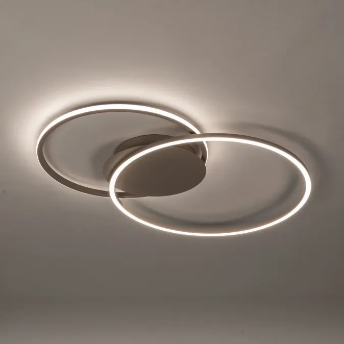 Stropní stmívatelné LED svítidlo Omega 750 Dark Taupe Big