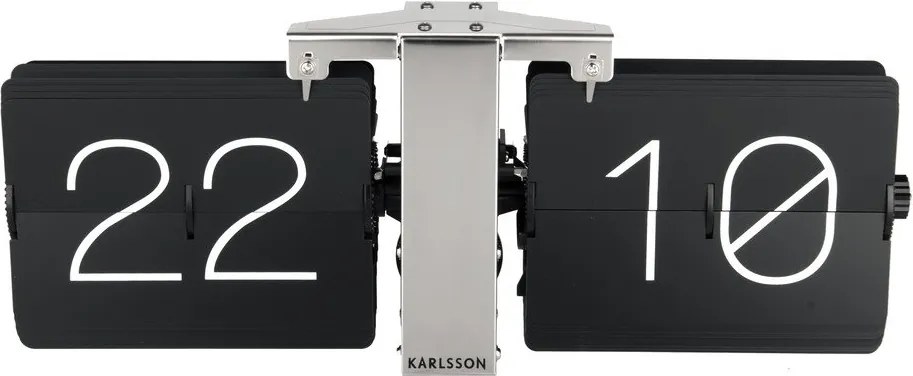 Černé hodiny Karlsson No Case