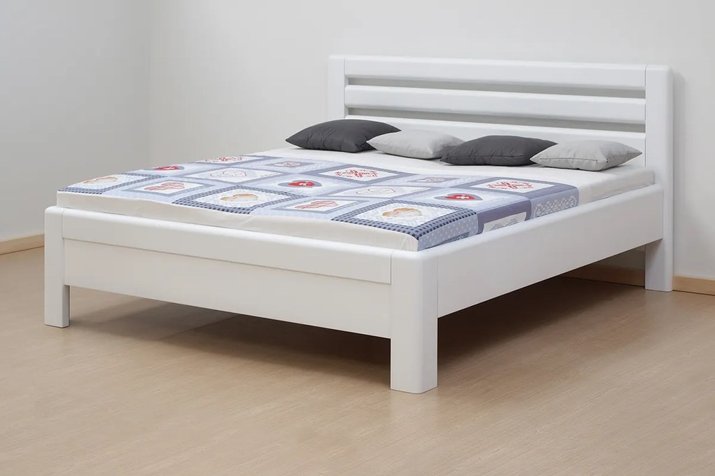 BMB Adriana Lux postel - buk Moření: Bělená, Provedení: Buk průběžný, Rozměr: 180 x 200 cm