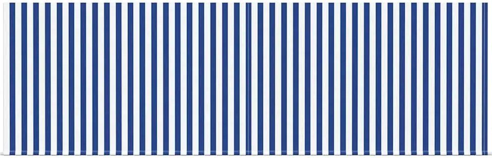 Stahovací markýza Modrá a bílá 400 × 300 cm Polyester a hliník 3330488