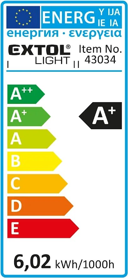 EXTOL LIGHT Žárovka LED reflektorová, 7 W, 560 lm, GU10, denní bílá 43034